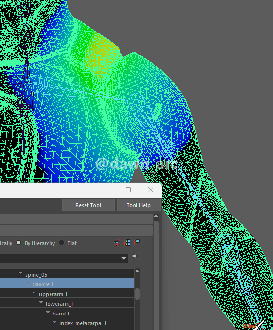 [Maya]Rigging 02 - Skinning